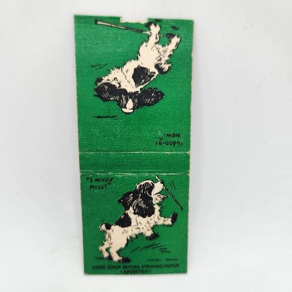 Matchcover | Art | Vintage Bobtail Matchcover Dog Inever Miss | Poshmark